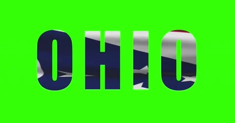 Ohio state name on green screen animatio... | Stock Video | Pond5