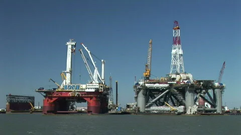 oil rig | Stock Video | Pond5