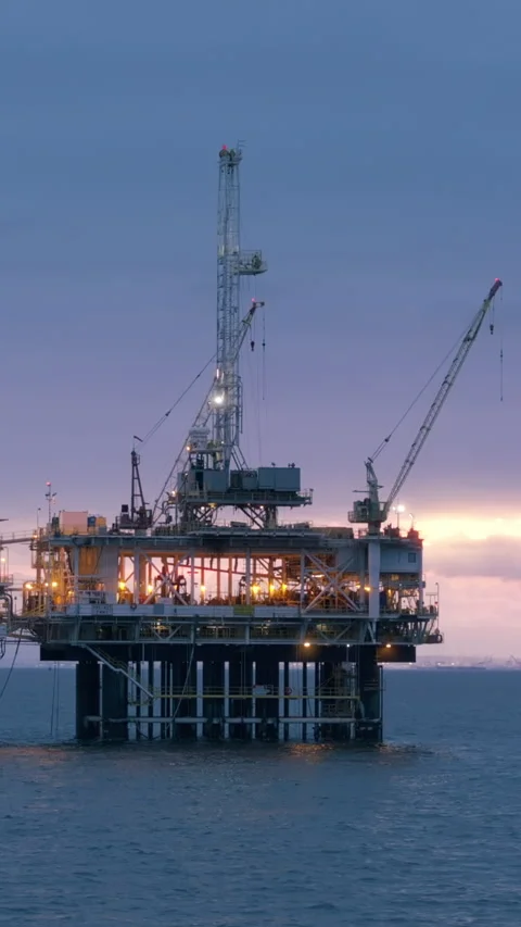 Sea Oil Rigging Stock Footage ~ Royalty Free Stock Videos | Pond5