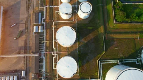 Oil station gasoline tank on the ground.... | Stock Video | Pond5