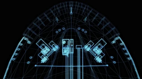 Oil Tanker Ship Blueprint, Technical Ill... | Stock Video | Pond5