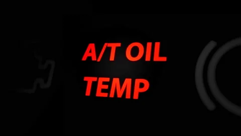 At Oil Temp Warning Light on Car Dashboa... | Stock Video | Pond5