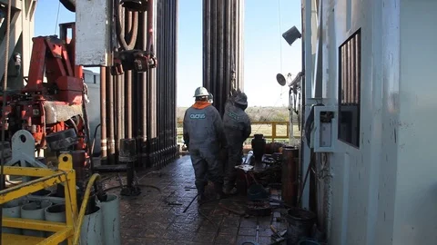 Oil Rig Crew Stock Video Footage | Royalty Free Oil Rig Crew Videos | Pond5