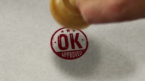 OK approved stamp and stamping loop anim... | Stock Video | Pond5