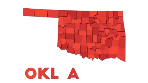 Oklahoma geographical regions map