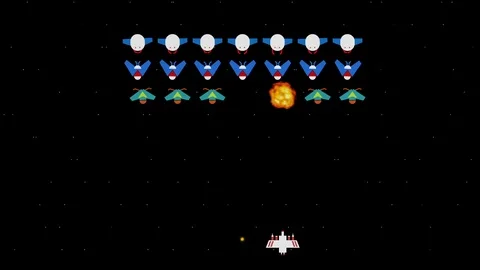 Old 8-Bit Classic Video Game | Stock Video | Pond5