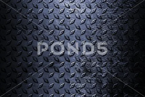 Old and rust diamond plate. metal background and texture.: Royalty Free ...