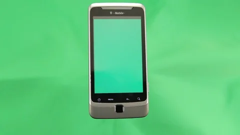 Old Android cell phone. Green screen A | Stock Video | Pond5