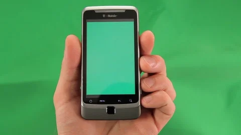 Old Android cell phone. White male hands... | Stock Video | Pond5