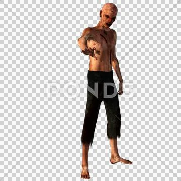 Old, bald, weak zombies. In blood and cuts: Royalty Free #68419462