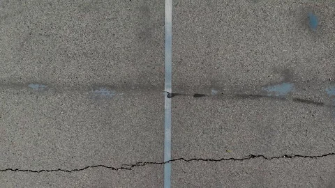 Old Basketball Court, Aerial Perpendicul... | Stock Video | Pond5