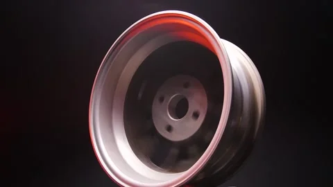 old car wheels titanium rims retro alloy... | Stock Video | Pond5
