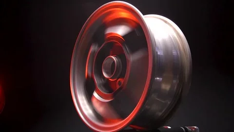 old car wheels titanium rims retro alloy... | Stock Video | Pond5