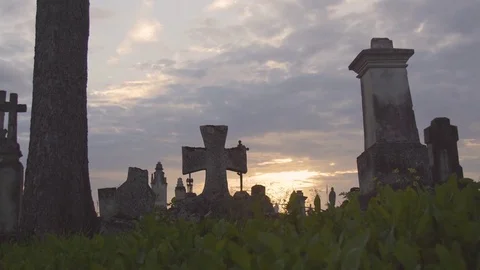 Graveyard Stock Footage ~ Royalty Free Stock Videos | Pond5