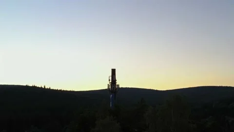 Old Chimney Tower With Forest Mountain S... | Stock Video | Pond5