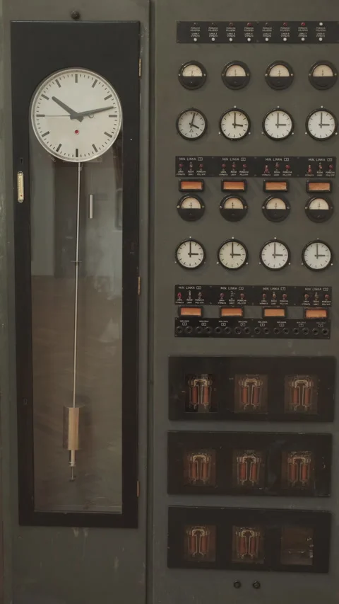 Old clock and measure electricity | Stock Video | Pond5