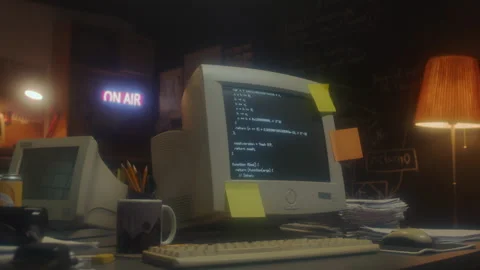 Old Computer Screen Stock Footage ~ Royalty Free Stock Videos | Pond5