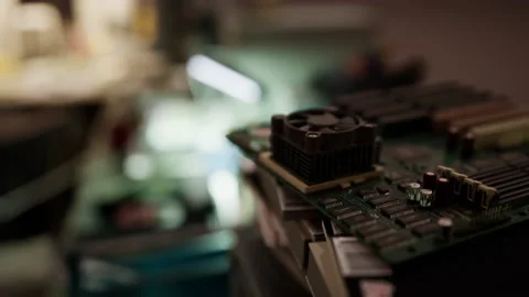 Old computers from the 80s in an abandon... | Stock Video | Pond5