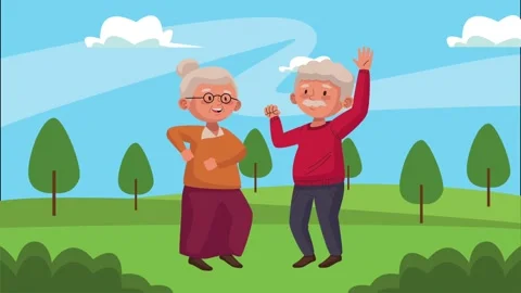 Old Couple Activity Stock Footage ~ Royalty Free Stock Videos | Pond5