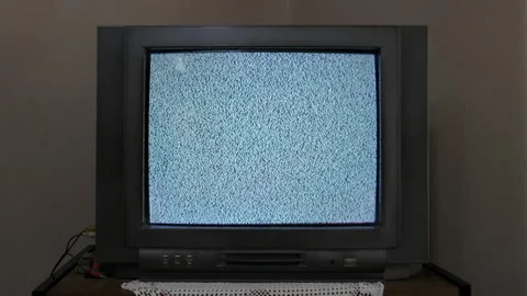 Static Old Tv Crt Stock Footage ~ Royalty Free Stock Videos | Pond5