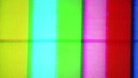 Old damaged VHS tape playing, over noise... | Stock Video | Pond5