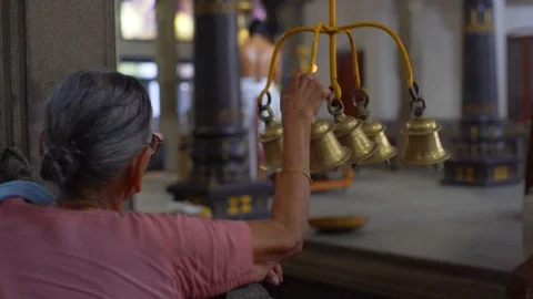 Hindu Temple Bell Stock Footage ~ Royalty Free Stock Videos | Pond5