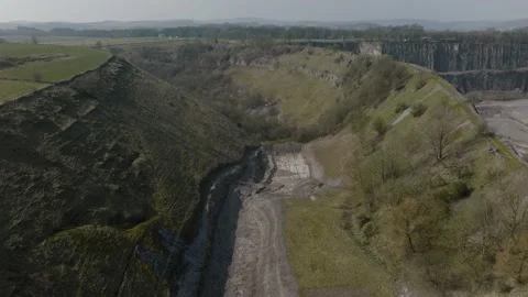 Old Disused Quarry Open-Cast Limestone M... | Stock Video | Pond5