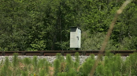 Old English railway line box | Stock Video | Pond5