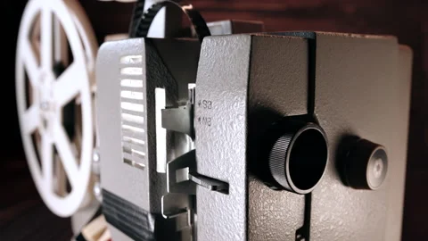 Old Fashioned Movie Projector Stock Video Footage | Royalty Free Old ...