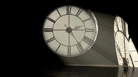 Old fashioned clock zoom vintage watch r... | Stock Video | Pond5