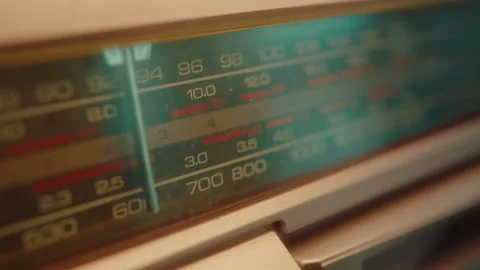 Old-Fashioned Radio Dial with Moving Arr... | Stock Video | Pond5