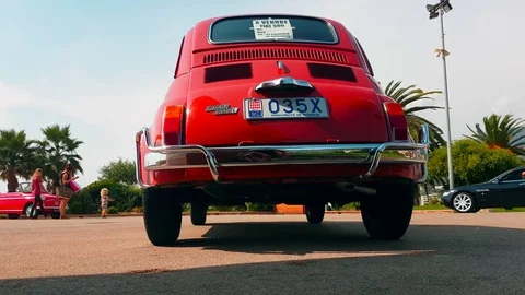 Old Fiat 500 L Rear View | Stock Video | Pond5