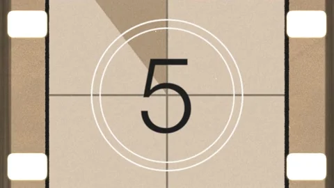 Old Film Leader Countdown - Vintage Film... | Stock Video | Pond5