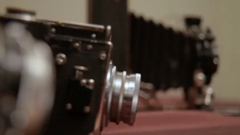 Old film photo cameras | Stock Video | Pond5