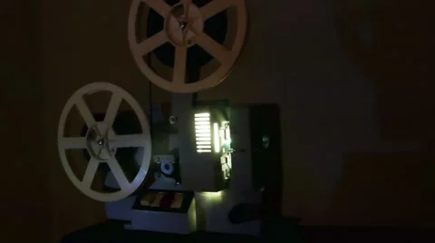Old Film Projector. Countdown With Green... | Stock Video | Pond5