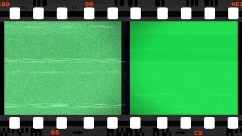 Old film reel effect green screen video ... | Stock Video | Pond5