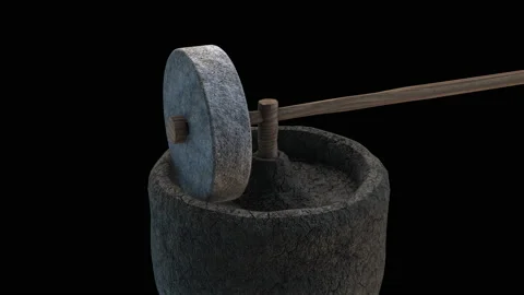 Old flour mill - side view - rotation lo... | Stock Video | Pond5