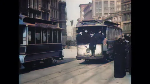 Old Footage of New York City, Early 1900... | Stock Video | Pond5
