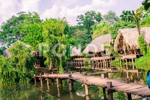 Old huts and piles of straw and wood where they dwelled fishermen ~ Hi ...