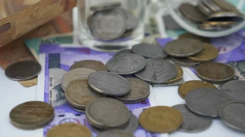 Money Fall Rupee Stock Footage ~ Royalty Free Stock Videos | Pond5
