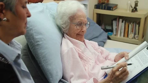 Old Lady Signs Stock Videos – Royalty-Free HD & 4K Videos