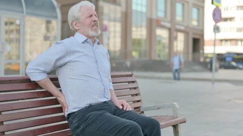 Old Man Back Pain Stock Video Footage | Royalty Free Old Man Back Pain ...