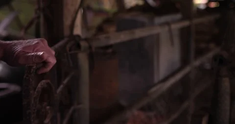 Hand Opening Gate Stock Video Footage | Royalty Free Hand Opening Gate ...