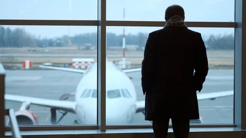 old Man stand at full height, gaze out a... | Stock Video | Pond5