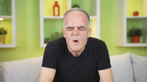 Man Sweating Stock Footage ~ Royalty Free Stock Videos | Pond5