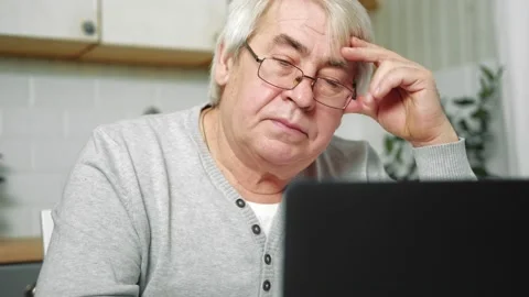 Aged From Man Thinking Stock Video Footage | Royalty Free Aged From Man ...