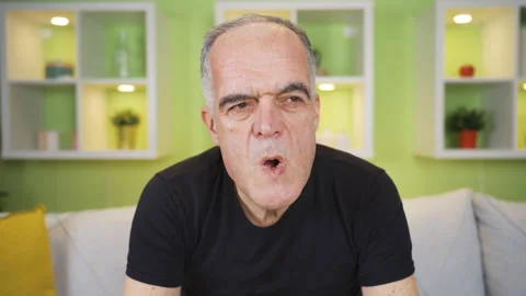 Man Sweating Stock Footage ~ Royalty Free Stock Videos | Pond5