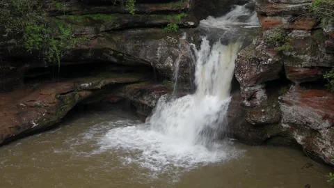 Old Mans Cave Waterfall Loop | Stock Video | Pond5