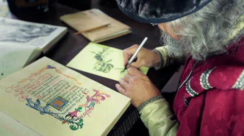 Medieval Drawing Stock Video Footage | Royalty Free Medieval Drawing ...