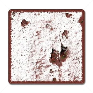 Old metal signs square Rust, sun-dried, sifted paint It's a frame with ...